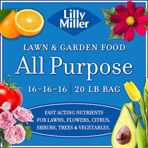 Lilly Miller 20 Lb 4000 Sq Ft 16 16 16 All Purpose Fertilizer 4601410