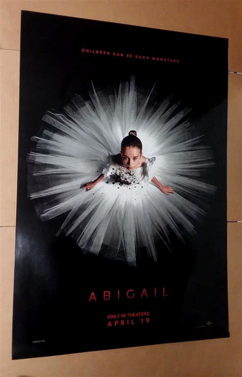 Abigail 2024 Original 27x40 Advance Movie Poster Kathryn Newton