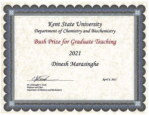 I Am Honored And Humbled To Receive The Bush Teaching Award 2021