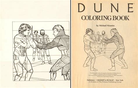 Dune Coloring Book Art P1 Paul Atreides Vs Feyd Rautha Art By Michael