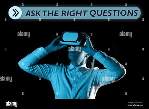 Hand Writing Sign Ask The Right Questions Concept Meaning Look For A Professional Advice