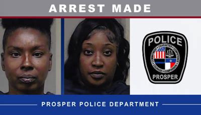 Prosper Police Make Two Arrests In Connection With Shoplifting Spree