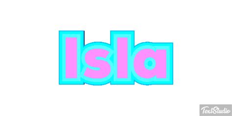 Isla Name Animated  Logo Designs