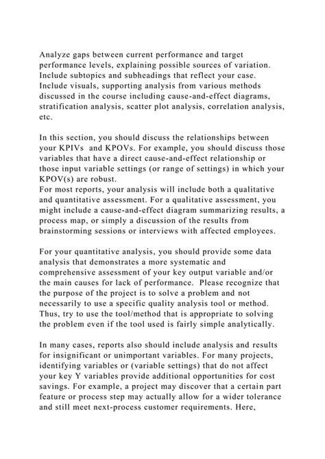 Six Sigma Reporthammettsix Sigma Dmaic Project Report Templa Docx Business Business And Finance