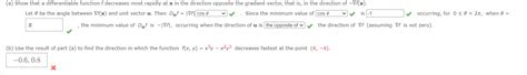 Solved A Show That A Differentiable Function F Decreases Chegg