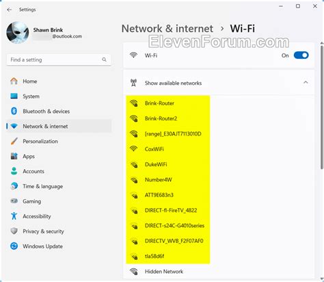 Hide Or Show Available Wi Fi Networks In Windows Windows Forum