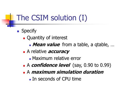 ppt an introduction to statistical analysis of simulation outputs