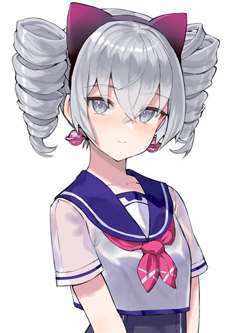 Safebooru 1girl Absurdres Bangs Blush Breasts Bronya Zaychik Drill