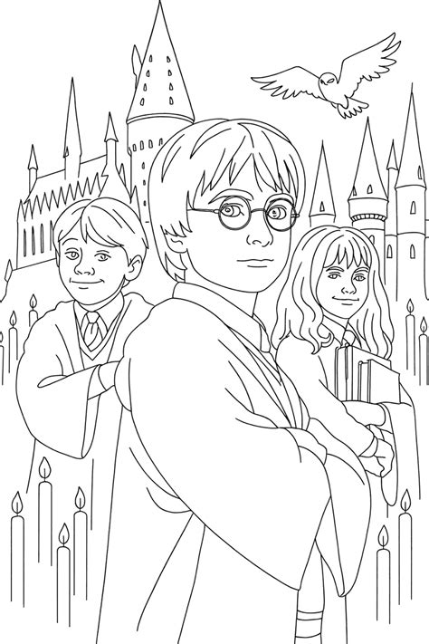 14 Desenhos De Harry Potter Para Colorir E Imprimir
