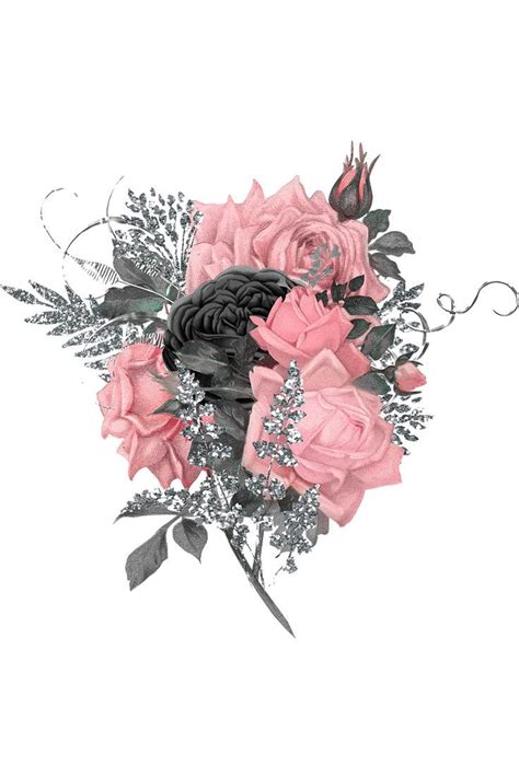 Clusters With Pink Roses Кластеры с розовыми розами Png Розовые