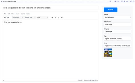 How To Build A CMS With React And TinyMCE TinyMCE