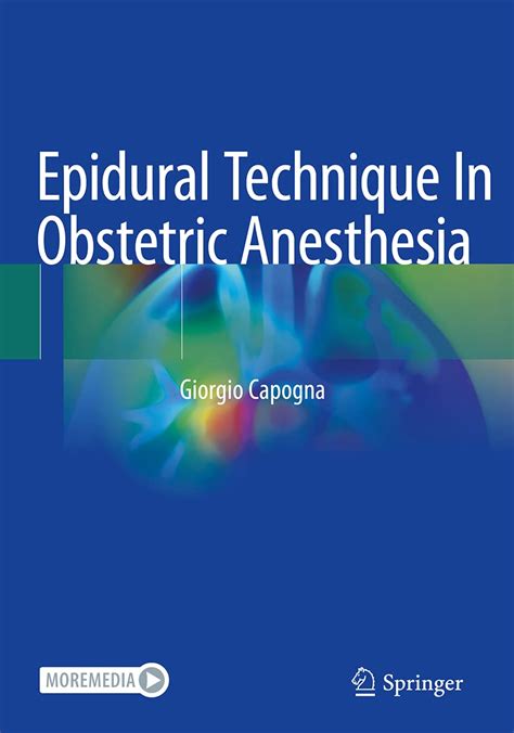 Epidural Technique In Obstetric Anesthesia 9783030453343 Medicine And Health Science Books