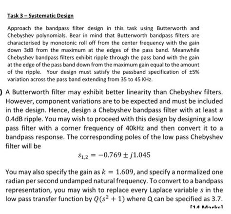 Solved Please Provide The Equitions And Steps To Design A Chegg Com