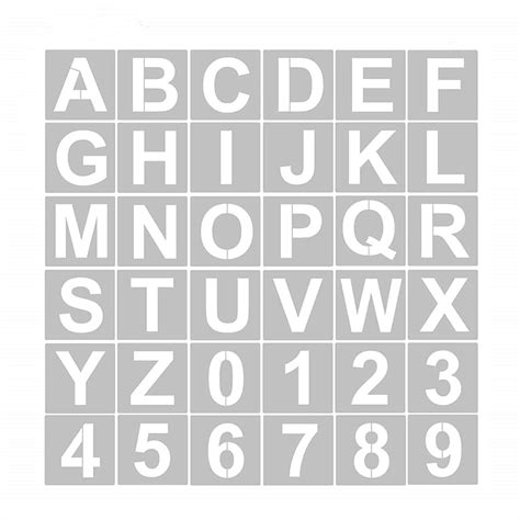 3 Inch Alphabet Stencils Printable Diy Alphabet Stencil Set Gator 3