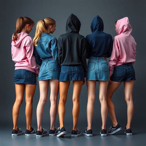 Girls In Tiny Denim Micro Mini Skirts By Halve123 On Deviantart