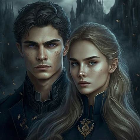 Feyre And Rhysand A Court Of Mist And Fury Neural Art Fantasy Couples