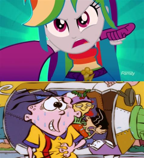 Rainbow Dash Is About To Punch Eddy By Captain Brazil On Deviantart