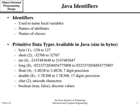 Ppt Object Oriented Programming Topic 2 Fundamental Programming
