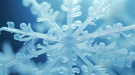 Premium Ai Image The Microscopic World Snowflake Under Microscope