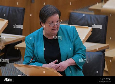 Edinburgh Scotland Uk 12 September 2023 Jackie Baillie Scottish