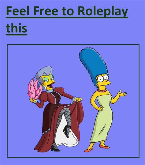Feel Free To Roleplay Belle And Marge Simpson By Tito Mosquito On Deviantart