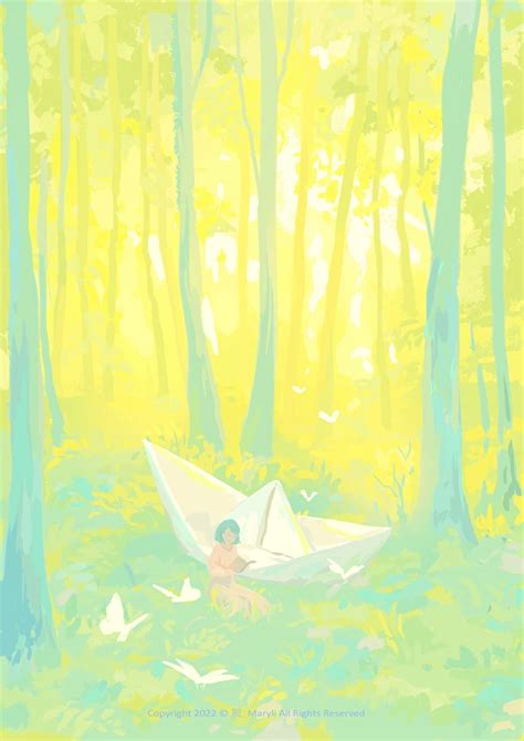 梦中的小树林麗maryli插画师作品涂鸦王国 花瓣网