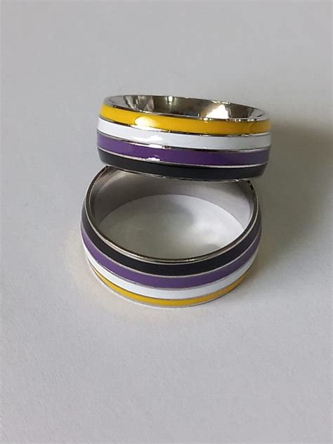 Non Binary Pride Ring Rainbow Goodies