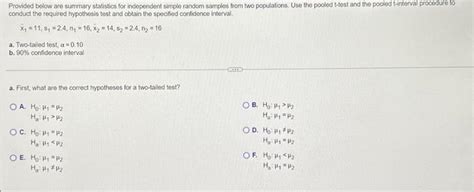 Solved Compute Test Statistic Determine P Value Conclusion Chegg