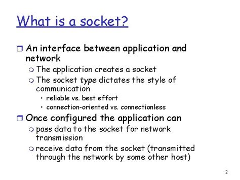 Socket Programming R What Is A Socket R