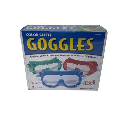 Colour Safety Goggles Set Of 6s