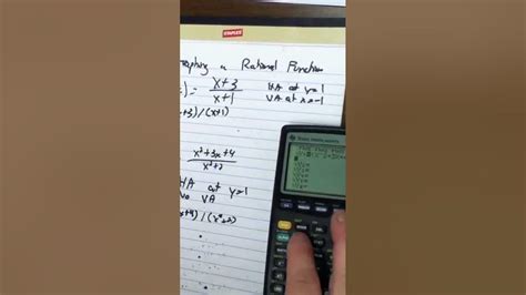Graph A Rational Function Using A Graphical Calculator 21 Youtube Graph A Rational Function Using A Graphical Calculator 21 Youtube