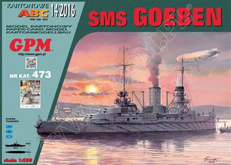 German Battlecruiser Sms Goeben Fentens Papermodels