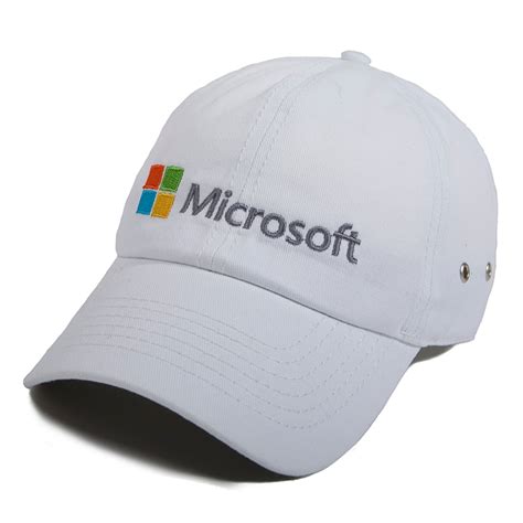 Cap Met Microsoft Logo Microsoft Baseball Hats Headwear