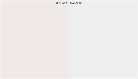 Hex Efeaea To Ral Code Ral 9003 Conversion Chart Ral Classic