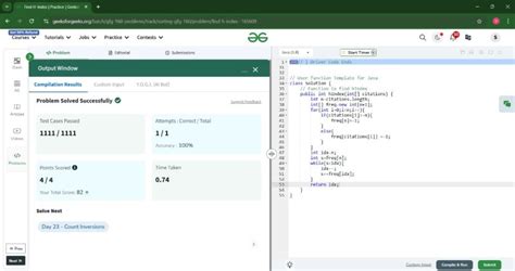 Gfg160 Problemsolvingjourney Dsa Learndsa 160daysofcode Gfg
