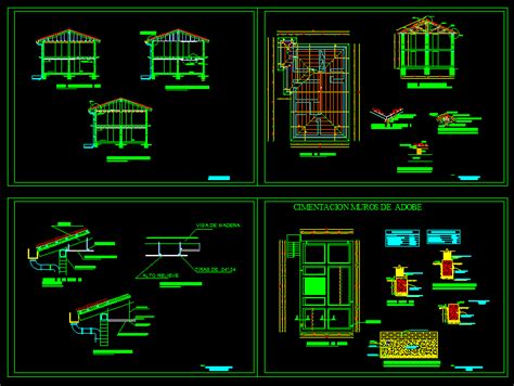 Planos De Detalles Constructivos En Adobe En Dwg Autocad Adobe