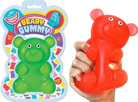 Jumbo Squishy Gummy Bear Toy 1 Unit Assorted Ja Ru Squeeze Stretchy