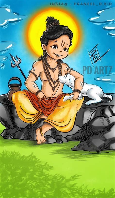 Dattaguru Illustration Goddess Artwork God Illustrations Animated