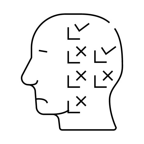 Perfectionism Neurosis Line Icon Illustration 48349174 Vector Art At