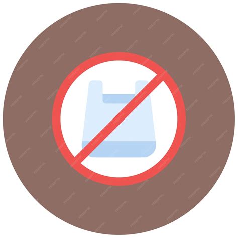Premium Vector No Plastic Flat Illustration