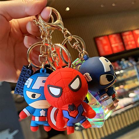 Keychain Kereta Wonder Woman Car Scene Keychain Hero Avengers Kapten