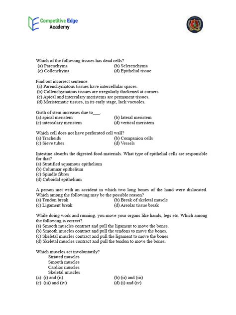 Assignment Tissues 20240925210137 Pdf Tissue Biology Muscle