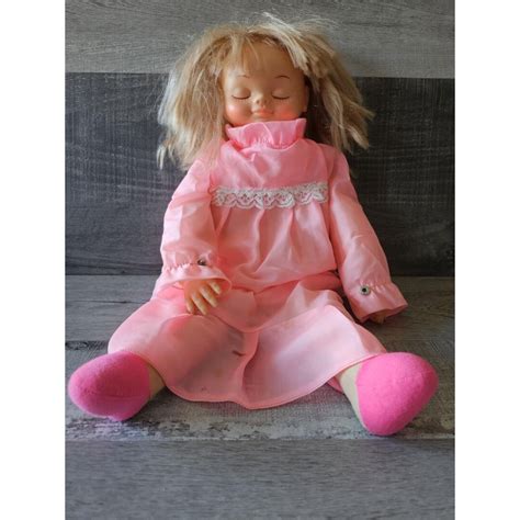 Vintage Jilmar Praying Patti Sleepy Angel Doll 18 Pink Outfit Pajamas