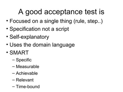 Specification By Example And Agile Acceptance Testing Ppt Web