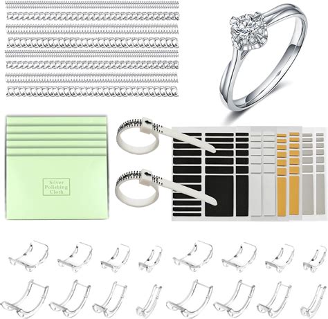 40 Pezzi Regolatore Per Anelli Siliconica Ring Size Adjuster Per