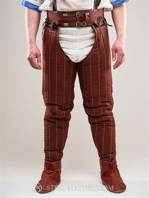 Long Padded Chausses For Medieval Events Gambeson Armor For Thighs