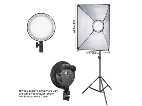 Kit De Iluminação De Estúdio Neewer 2 Softboxes Estúdio 45w Led Bicolor 2700k 5500k Worten Pt