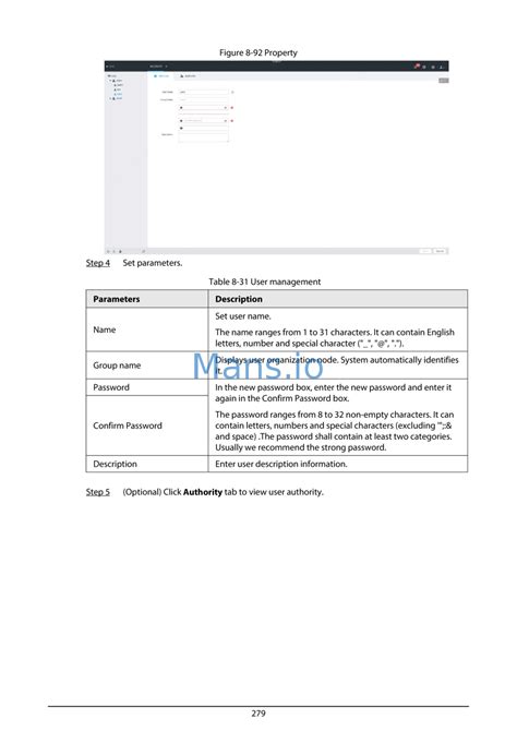 Dahua Dhi Ivss7016dr 8i — User Management Parameters And Password
