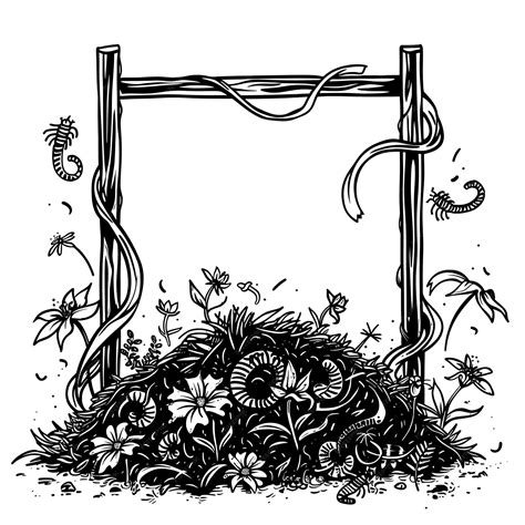 Premium Photo Frame Of Compost Heap Cnc Art With Compost Bin Frame