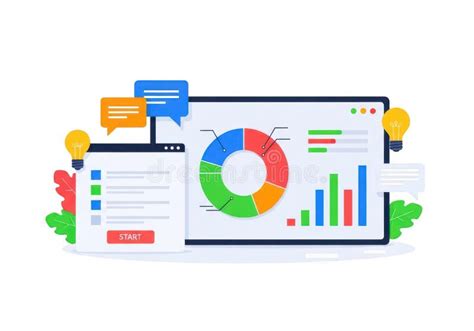 Dynamic Data Growth Charts Visualize Stock Illustrations 239 Dynamic